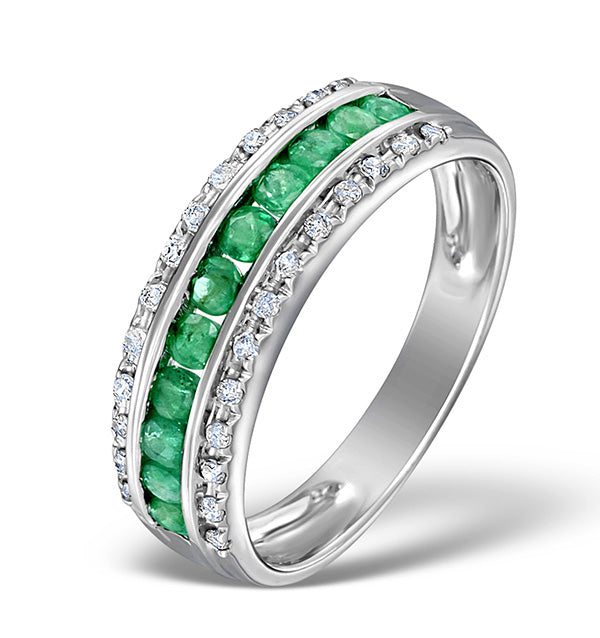 Round Cut Emerald Rings – The Diamond Store