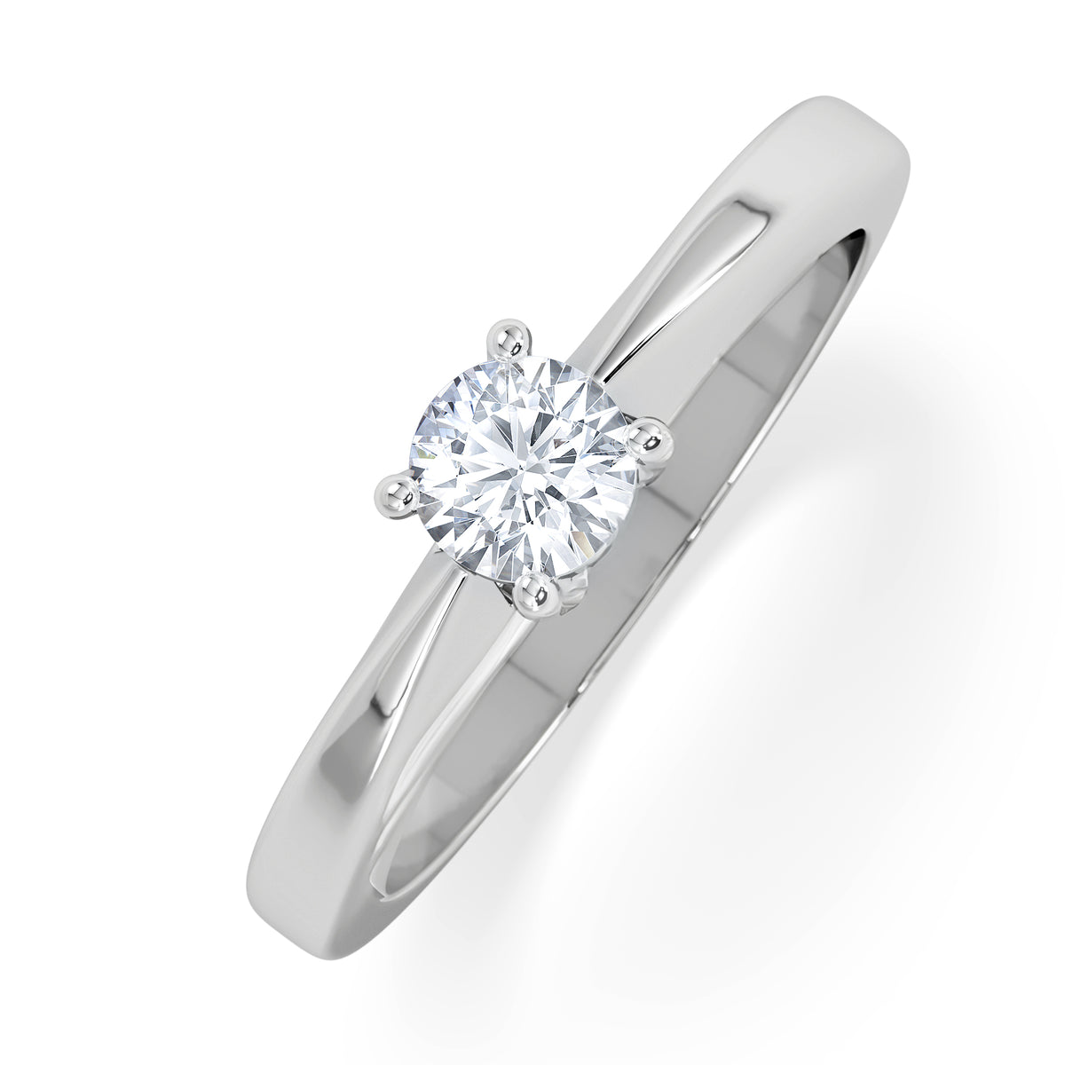 Naomi Lab Diamond Engagement Ring 0.33ct H/Si 9K White Gold – The ...