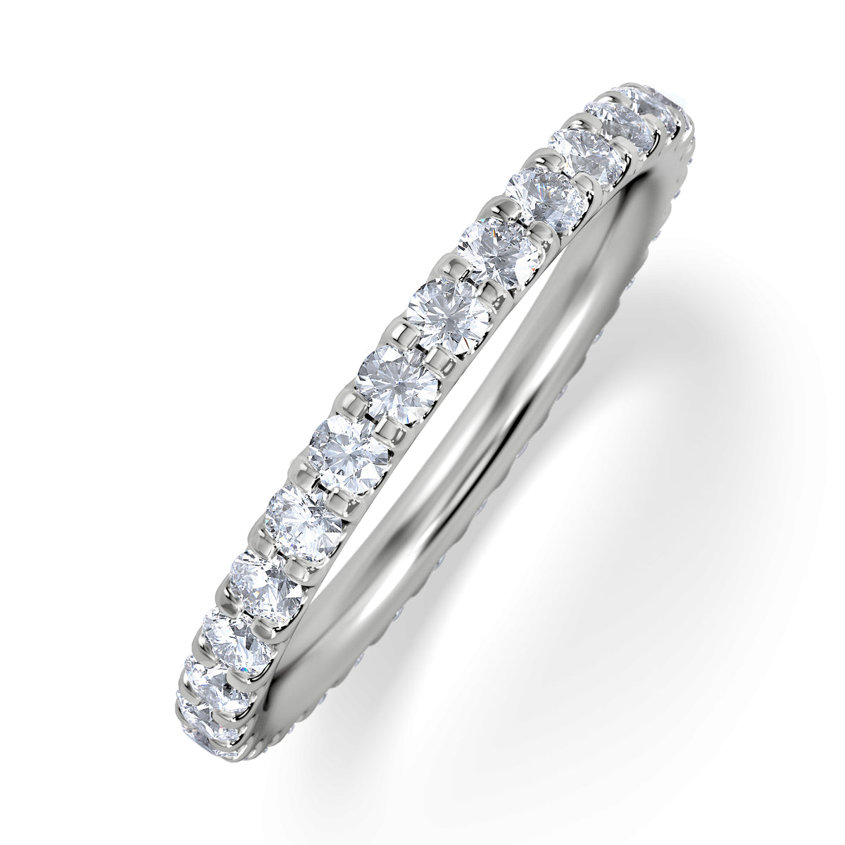 Erin Lab Diamond Eternity Ring Platinum 1.00ct G/Vs – The Diamond Store