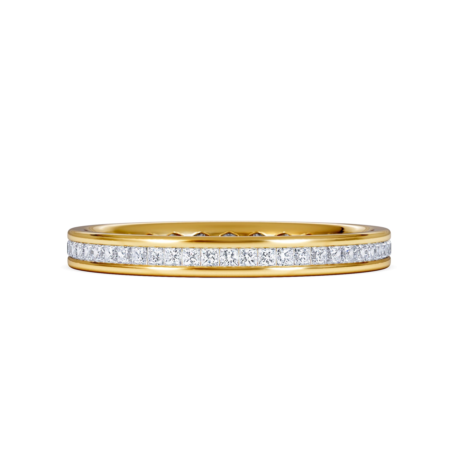 Eternity Ring Lauren 18K Gold Diamond 0.50ct H/Si – The Diamond Store