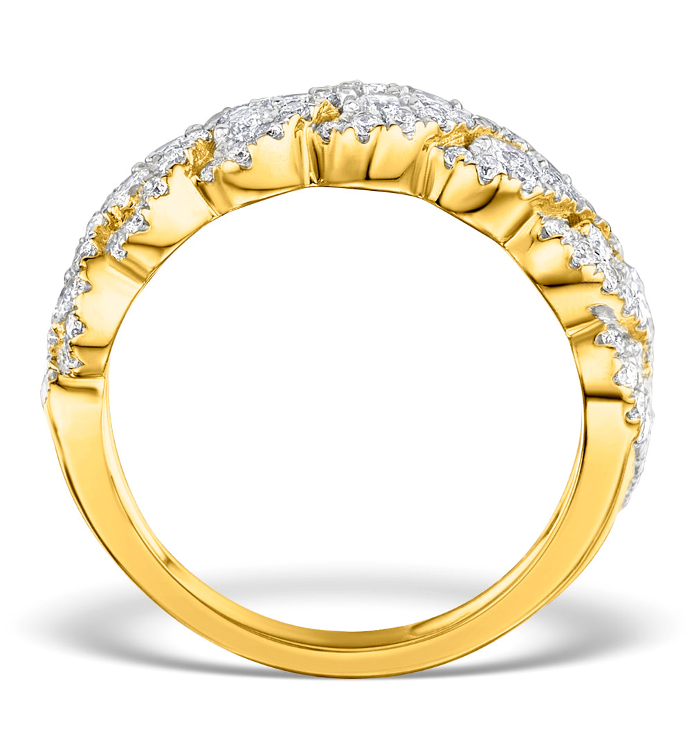 Lab Diamond Weave Ring 1CT H/Si in 9K Gold - N4545 – The Diamond Store