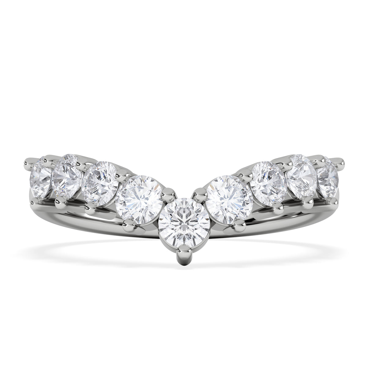 0.75ct Lab Diamond Wishbone Ring H/Si Quality in 9K White Gold – The ...