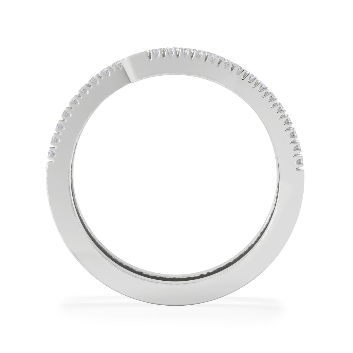 Lab Diamond Spiral Ring 0.25ct in 925 Silver – The Diamond Store