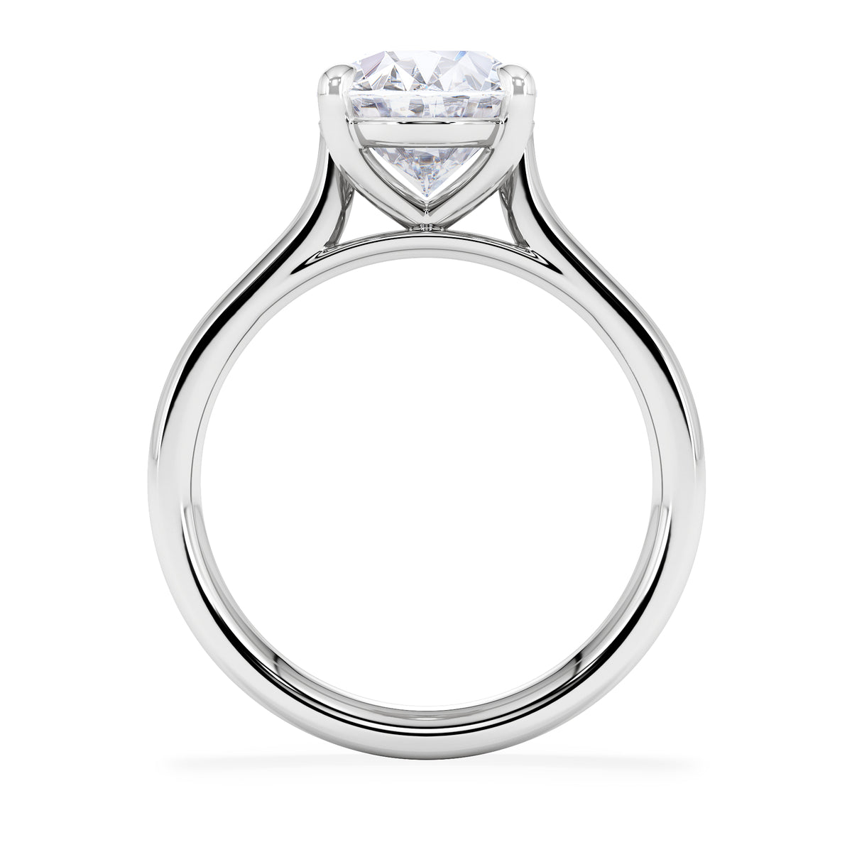 Amora Oval 3.00ct Lab Diamond Engagement Ring G/VS1 Set in Platinum ...