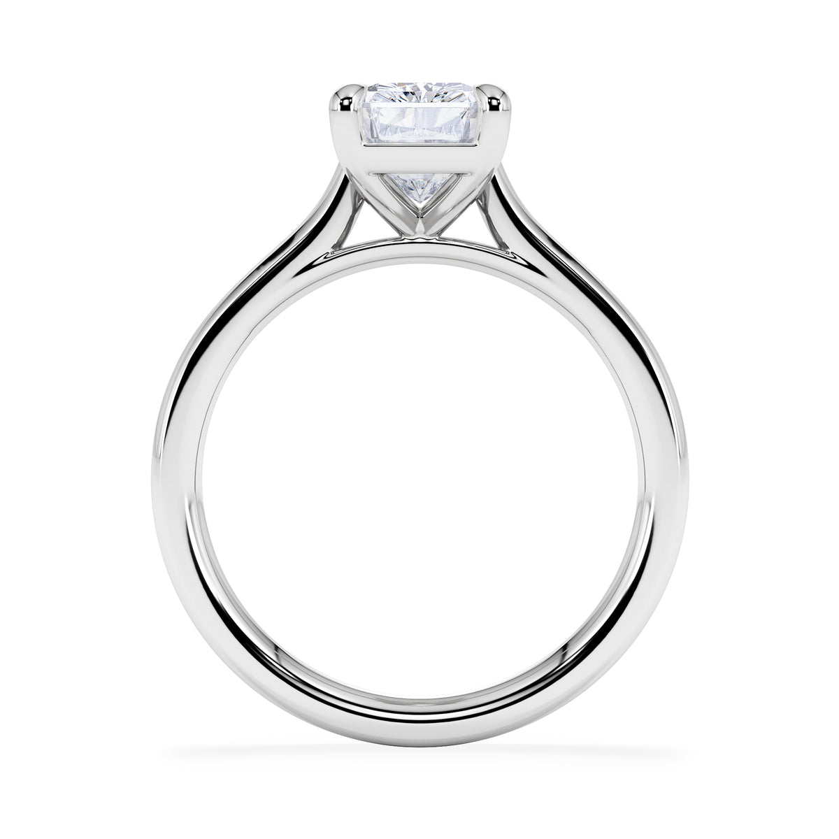 Amora Radiant 2.00ct Lab Diamond Engagement Ring F/VS1 Set in Platinum ...