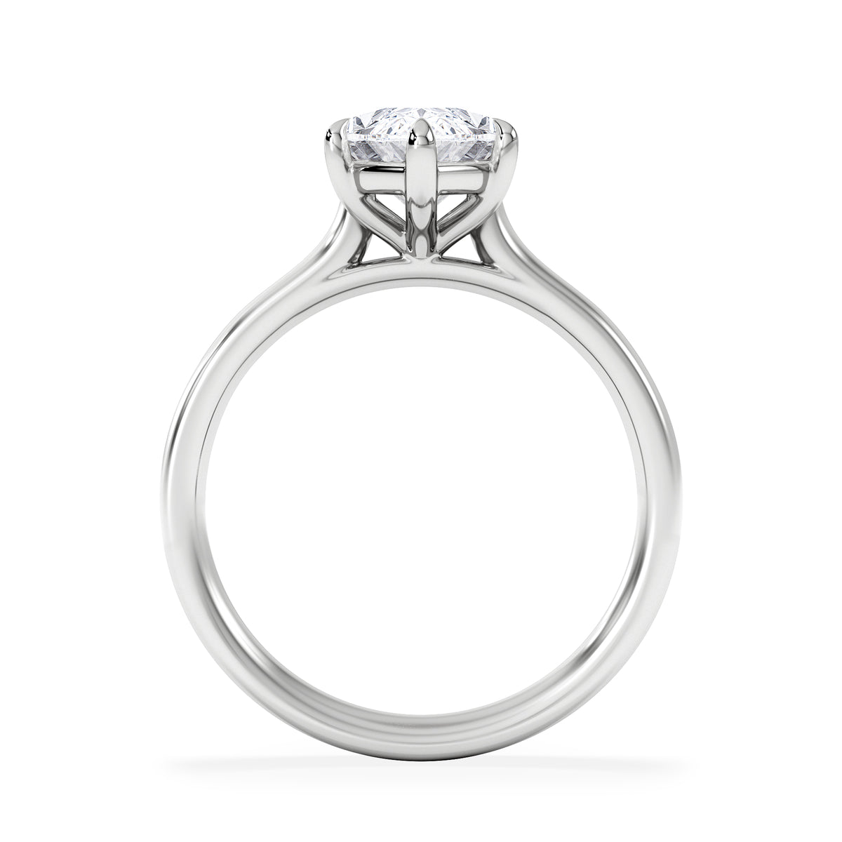 Amora Marquise 2.00ct Lab Diamond Engagement Ring F/VS Set in 18K White ...