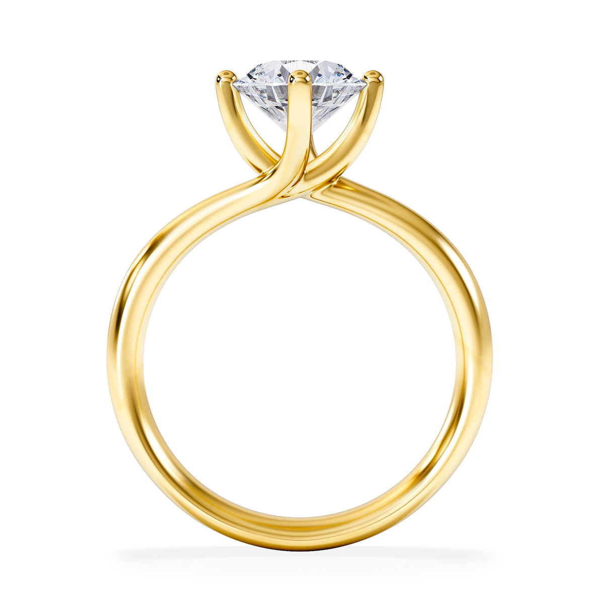 1.50ct Diamond Engagement Ring Lily Lab F/VS1 18K Gold IGI Certified ...