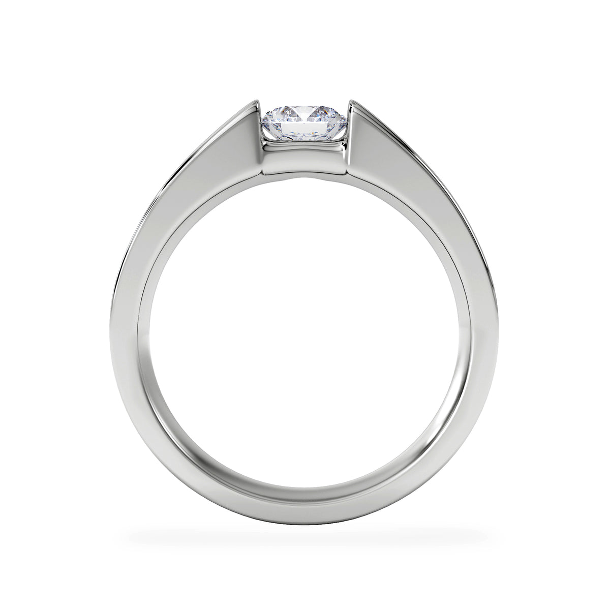 Certified Jessica 18K White Gold Diamond Engagement Ring 0.50CT – The ...