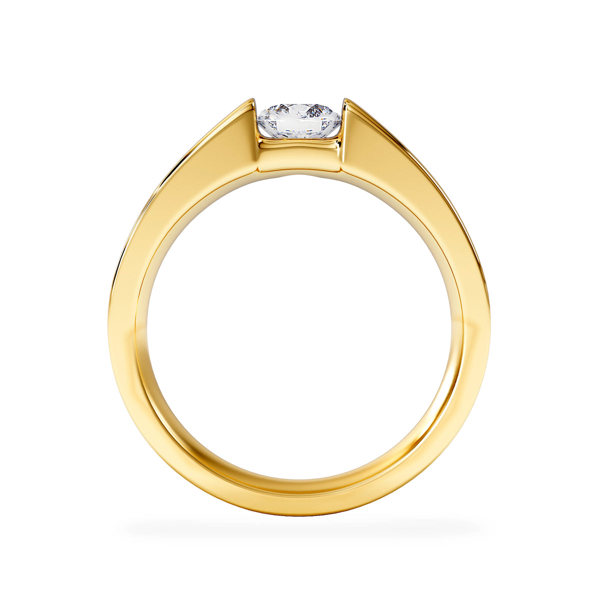 Certified Jessica 18K Gold Diamond Engagement Ring 0.50CT – The Diamond ...