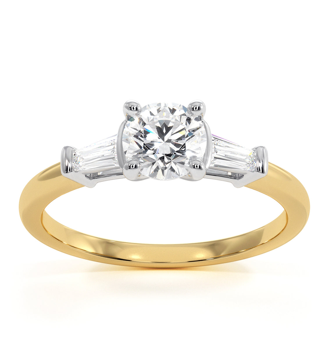Isadora Diamond Engagement Ring 18KY 0.65ct G/SI2 – The Diamond Store