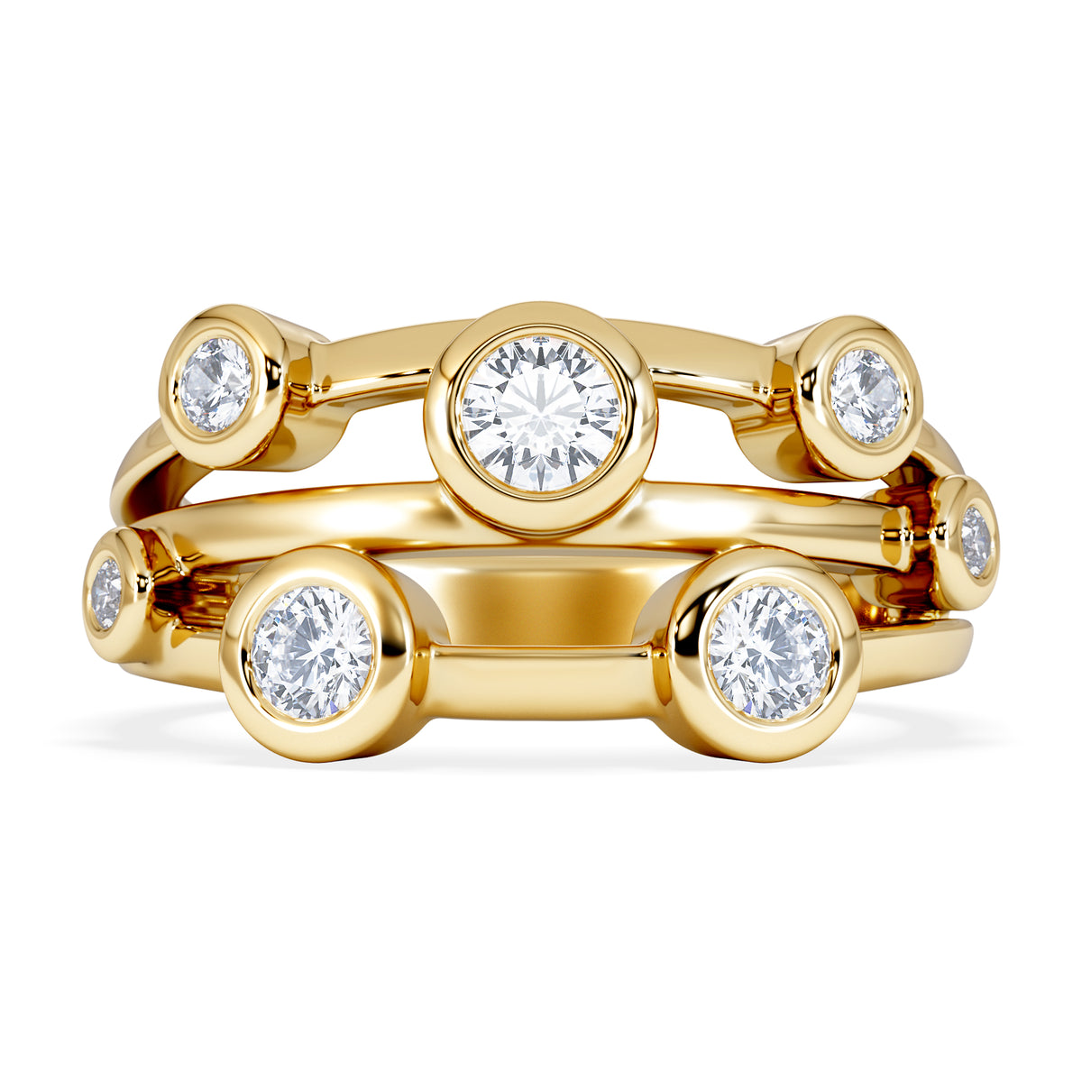 Lab Diamond Rain Drop Ring 0.50ct in 18K Gold Vermeil – The Diamond Store